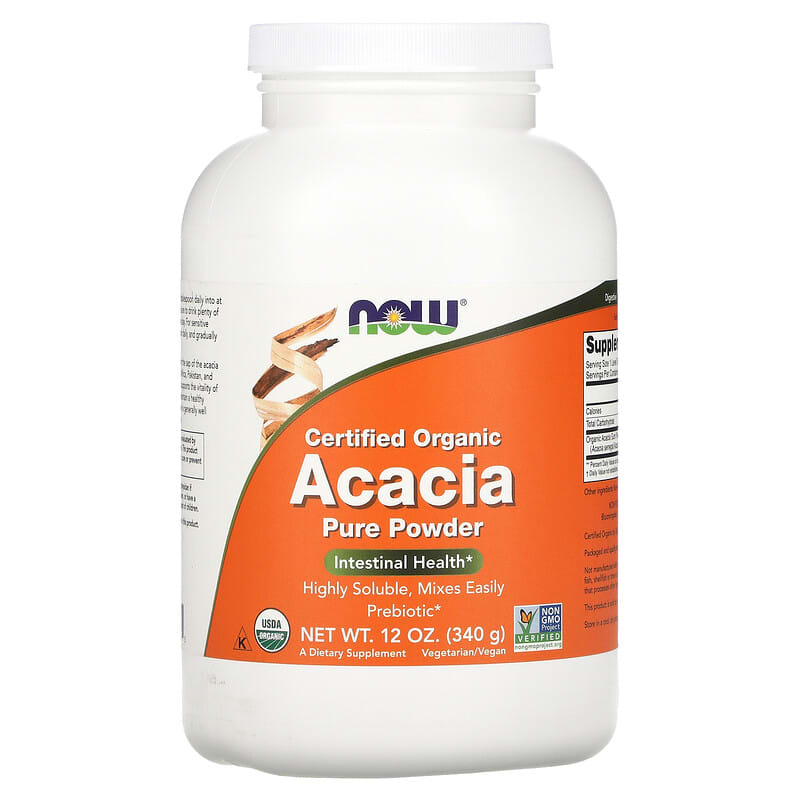 NOW Foods Organic Acacia Pure Powder 12 oz (340 g) | KHOE.com.vn